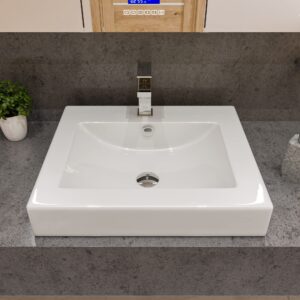 ALFI brand ABC701 Bathroom Sink, White