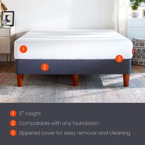 Layla The Essential Mattress 9 in | CertiPUR-US Certified Memory Foam | Get Improved Airflow with a Luxurious Feel | Fits All Sleeper Types | 10 Year Limited Warranty (King)