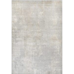 nuLOOM Alice Abstract 7x9 Area Rug for Living Room Bedroom Dining Room Kitchen, Light Grey/Ivory