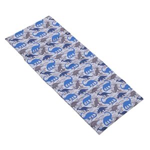 everything kids dinosaur blue and grey preschool nap pad sheet