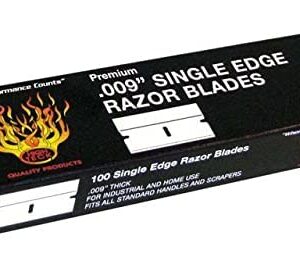 High Teck Premium Razor Blades Single Edge 0.009" - 100 pieces