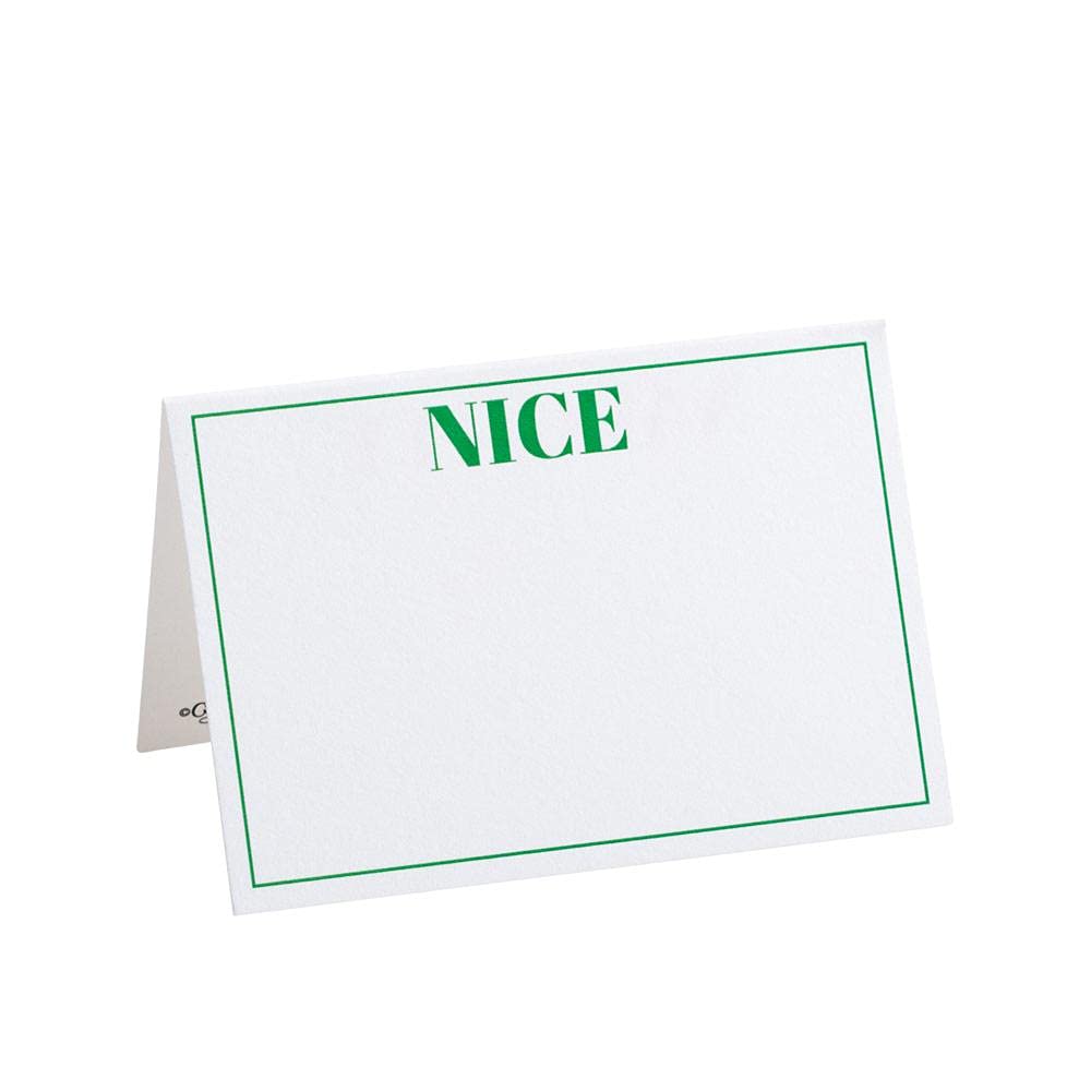 Caspari Naughty or Nice Reversible Place Cards - 24 Count