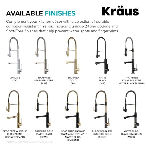 KRAUS Artec Pro Commercial Style Pre-Rinse Single Handle Kitchen Faucet with Pot Filler in Matte Black, KPF-1603MB