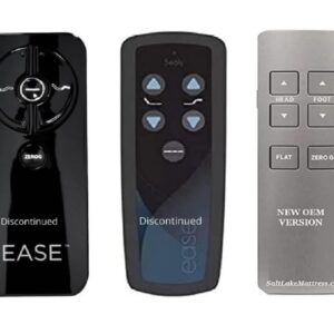 Replacement Remote Control Compatible with Sealy Ease (All Versions) Adjustable Bed (New Silver Serta Remote)