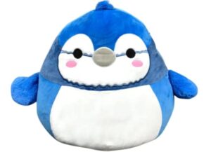 squishmallows official kellytoy 12 inch bird squad collectible pillow animals (babs blue jay)