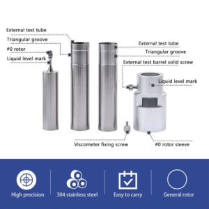 Viscometer Adapter #0 Rotor Application for NDJ-5S NDJ-8S NDJ-9S Digital Rotary Viscometers