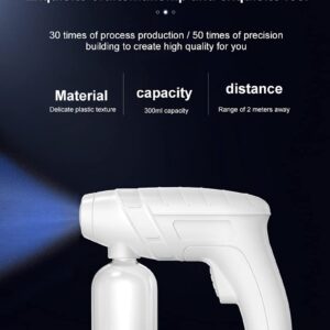 FGHE Disinfectant Sprayer, Handheld USB Rechargeable Atomizer Large Capacity Electric Sprayer,Nozzle Adjustable Sprayer for Home, Office, School or Garden