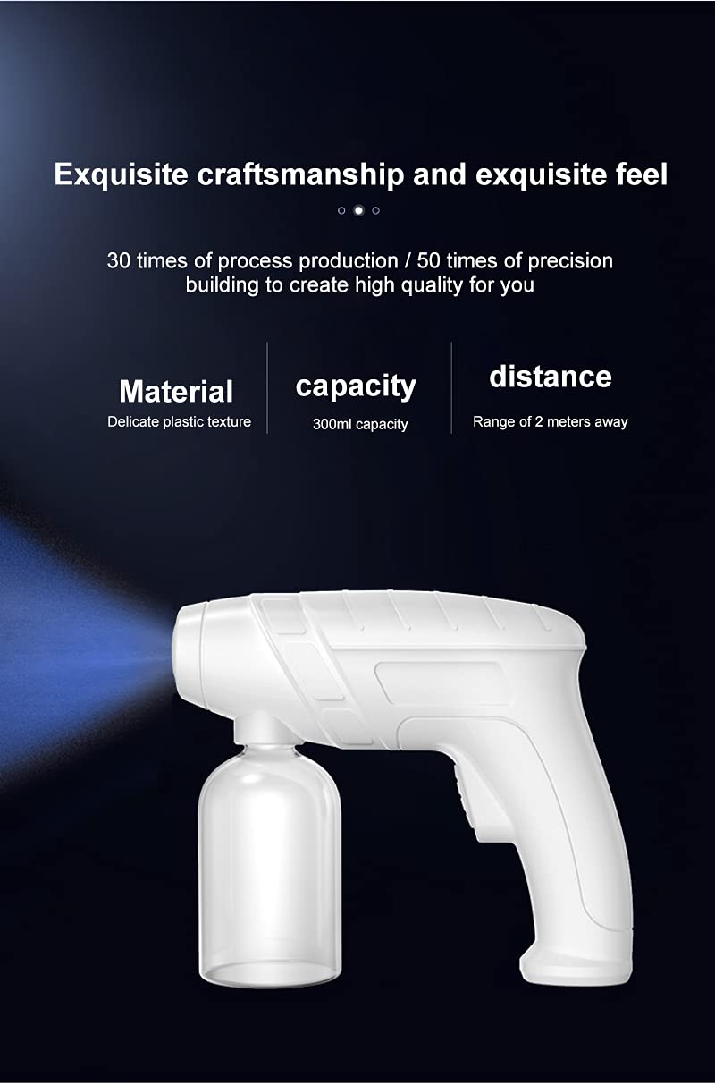 FGHE Disinfectant Sprayer, Handheld USB Rechargeable Atomizer Large Capacity Electric Sprayer,Nozzle Adjustable Sprayer for Home, Office, School or Garden