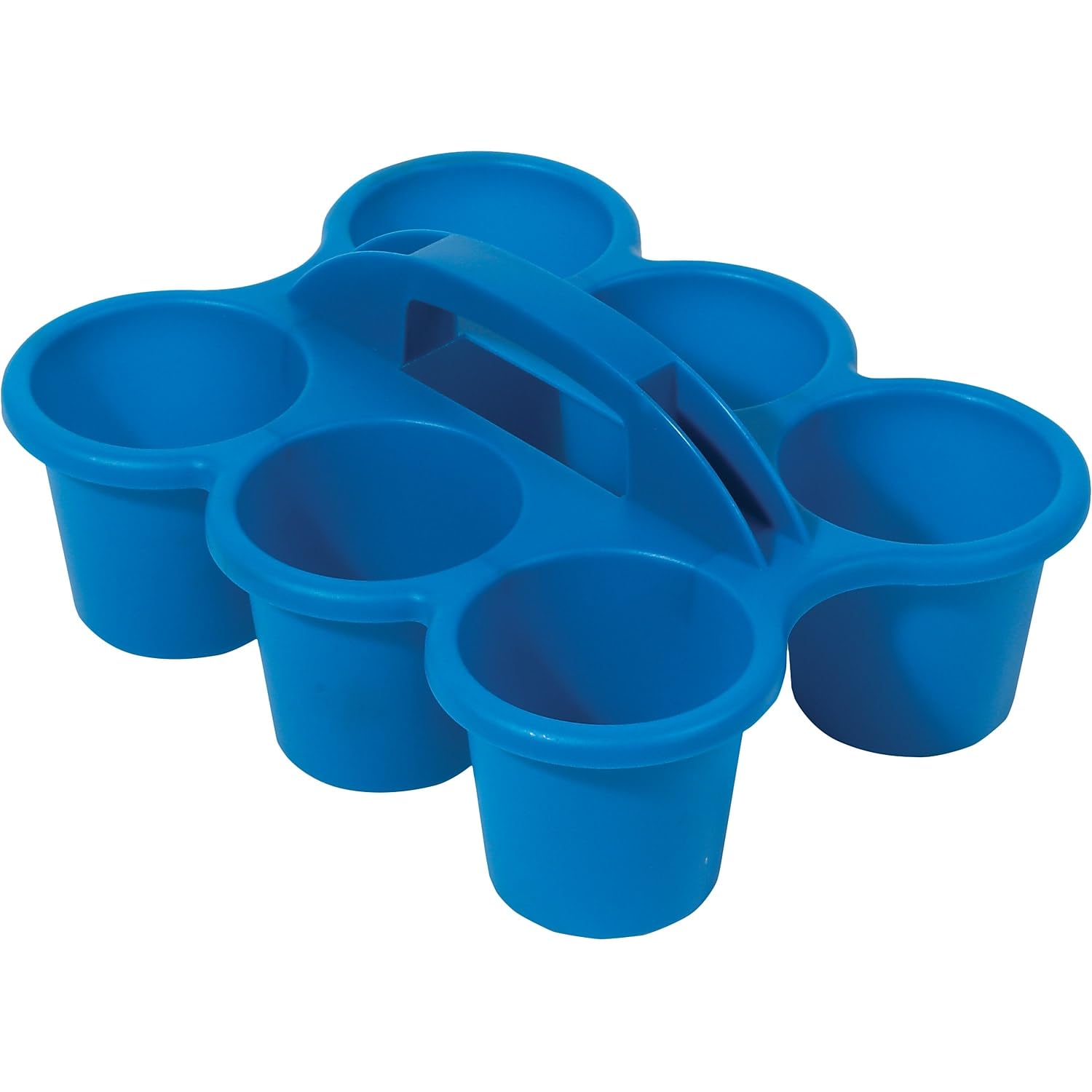 Deflecto Caddy Cup, 12.1” x 5.3” x 9.6”, Blue 6 Count