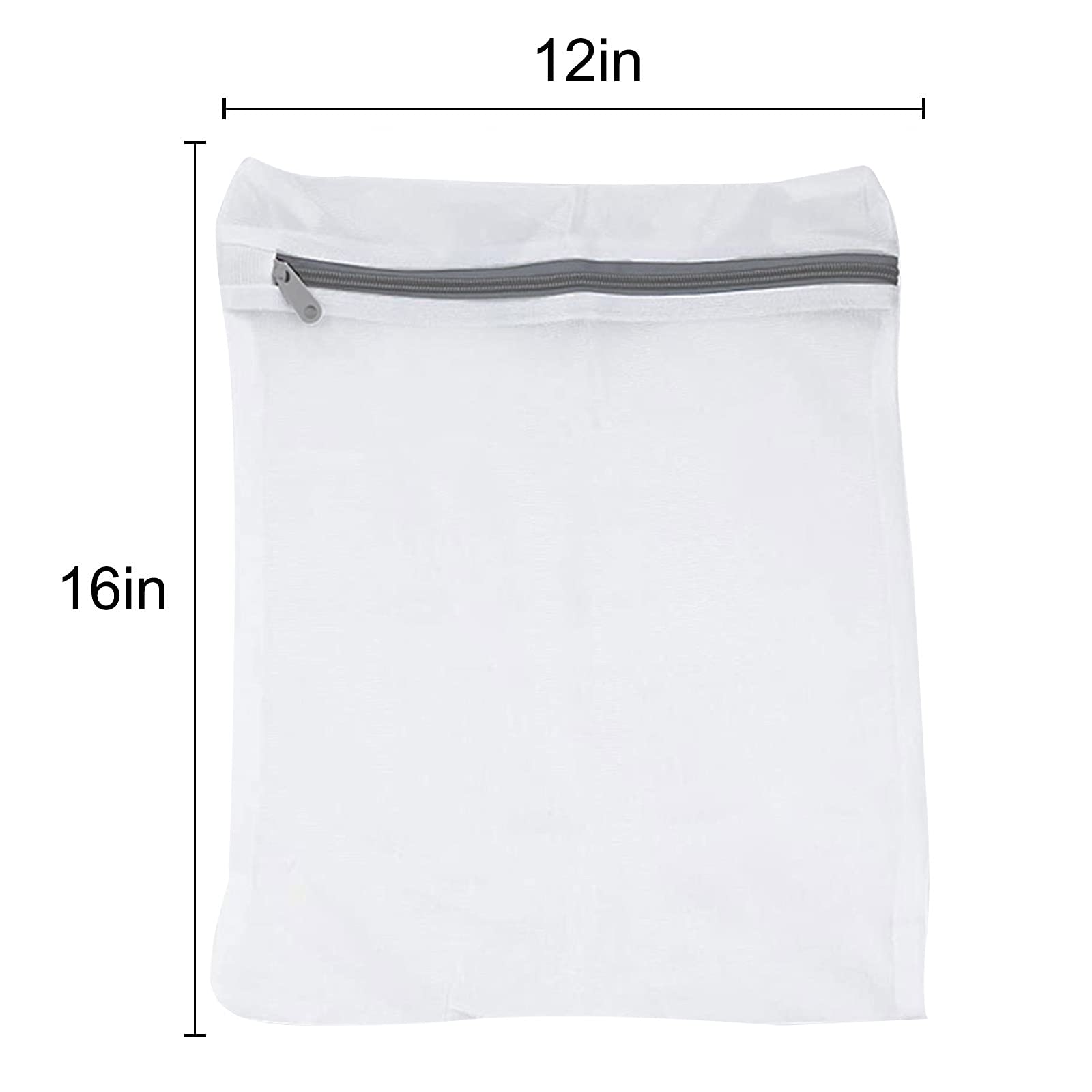 Durable Fine Mesh Delicates Laundry Bags for Socks Delicates Washing Machine Underwear Lingerie Hosiery Sleepwear Extra Large New Honeycomb Mesh ​Laundry Wash Bag 3 Pack 12" x 16"