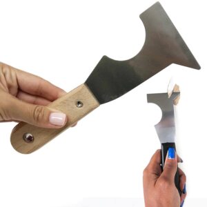 2 Pc Paint Scraper Blade Set Wallpaper Removal All Surfaces Shaver Knife Tools