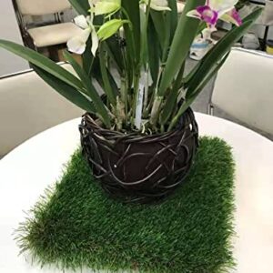 KuGuo Artificial Grass mat 12 inches Indoor Outdoor DenseTurf Green Grass Mini Pet Home Decor Mat