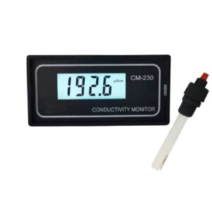 vgongtech conductivity monitor with plastic electrode pin&plug cm-230 conductivity tester meter electronic micro filter 0-2000us