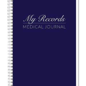 BookFactory Personal Medical Journal/My Medical History Logbook/Daily Medications Log Book/Medicine, Treatment, Doctor Visit Tracking Records - Wire-O, 100 Pages 6" x 9" (JOU-100-69CW-PP-(Medical))