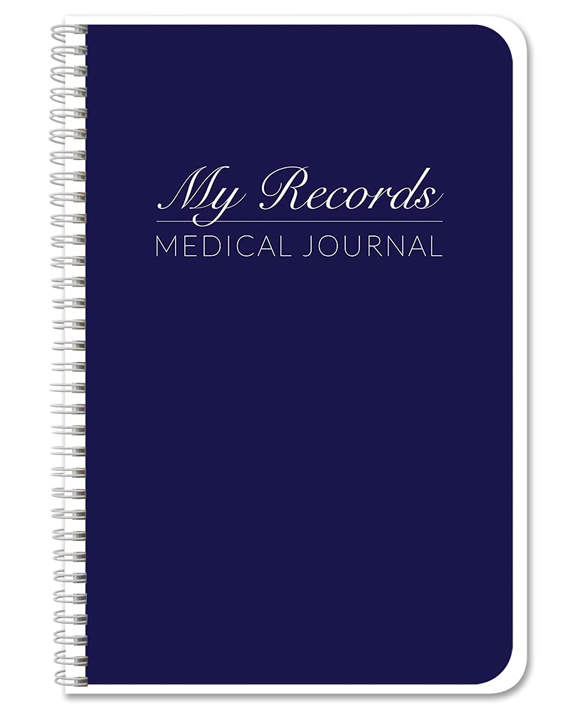 BookFactory Personal Medical Journal/My Medical History Logbook/Daily Medications Log Book/Medicine, Treatment, Doctor Visit Tracking Records - Wire-O, 100 Pages 6" x 9" (JOU-100-69CW-PP-(Medical))