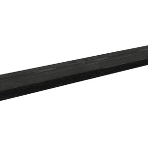 Joel's Antiques - 60 Inch Wooden Floating Shelves for Wall - Made of Natural Wood - Long Heavy Duty Rustic Fireplace Mantel & Book Shelf - Perfect for Living Room - Black 60x8x2 in