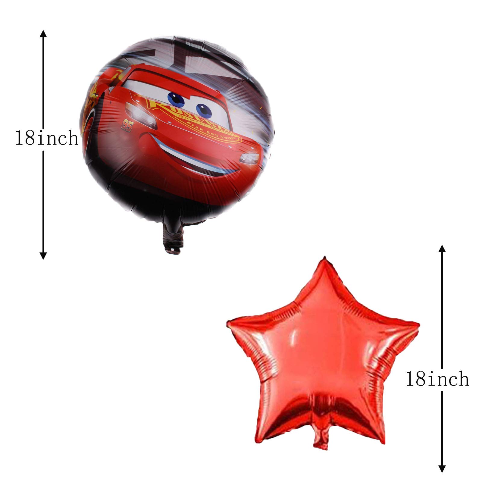 Cars Party Supplier 5PCS Cars Foil Balloons for Kids Birthday Baby Shower Cars Theme Party Decorations