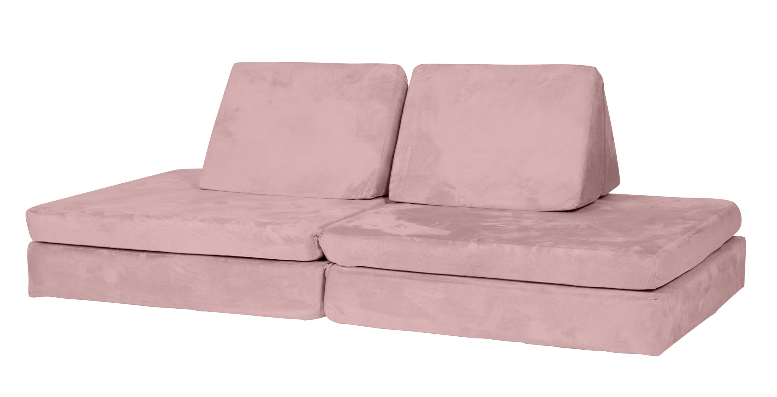 Hunter Huddle Kids Foam Play Pink Modular Couch