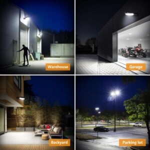 Ankishi LED Barn Light, Dusk to Dawn Outdoor Lighting with 100W 12000LM 5000K Daylight, IP65 Waterproof Area Street Light for Barns Street Yard Garage Warehouse Outdoor Security Flood Lights(2Pack)