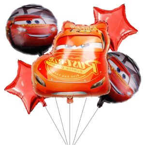 cars party supplier 5pcs cars foil balloons for kids birthday baby shower cars theme party decorations