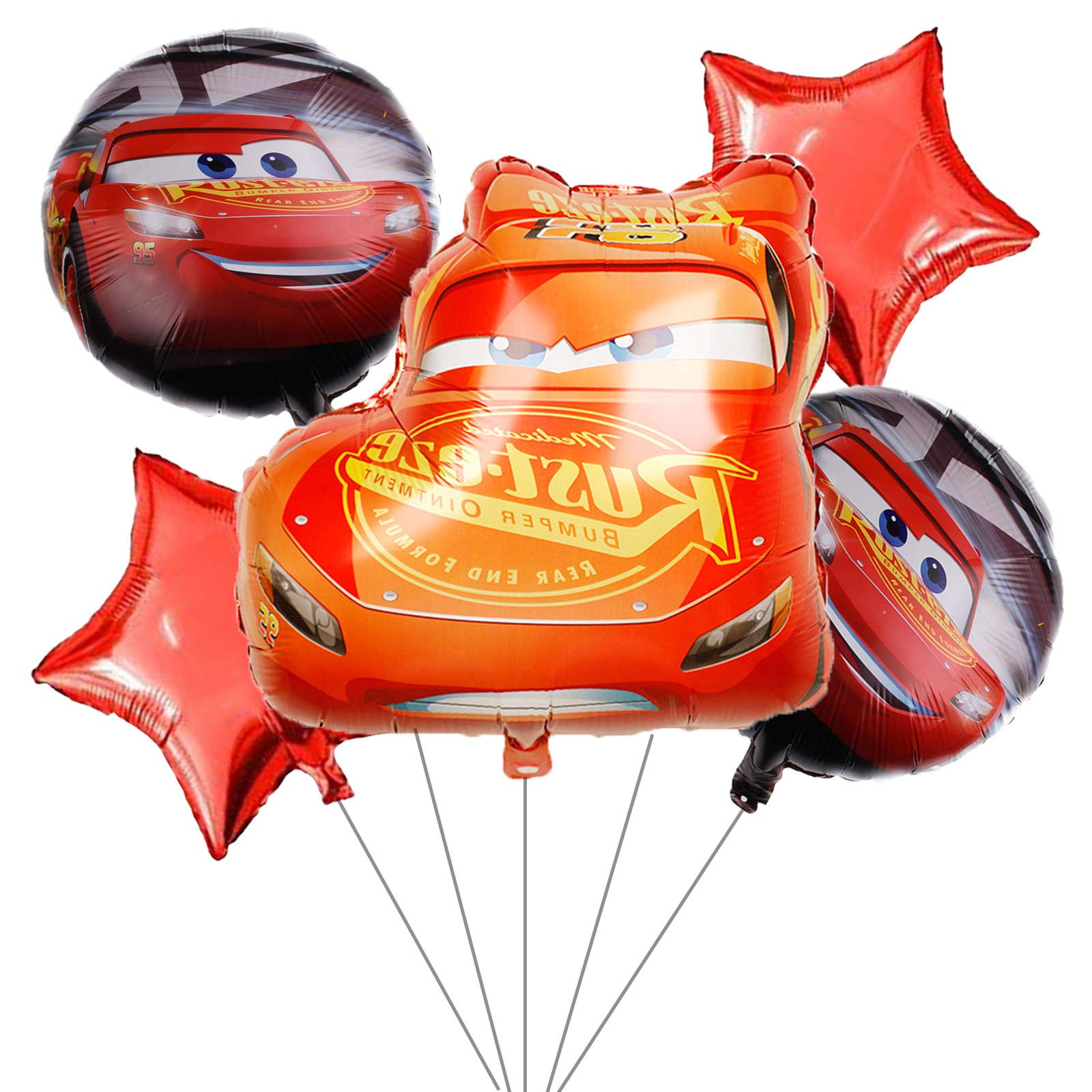 Cars Party Supplier 5PCS Cars Foil Balloons for Kids Birthday Baby Shower Cars Theme Party Decorations