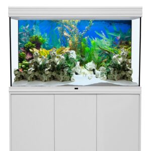 AWERT 60x24 inches Aquarium Background Aquatic Plant River Bed & Lake Fish Tank Background Vinyl