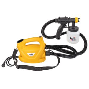 paint zoom paint sprayer | powerful & durable 700-watt spray gun tool hvlp sprayer for interior & exterior home painting and diy home improvement projects | 3 spray patterns yellow