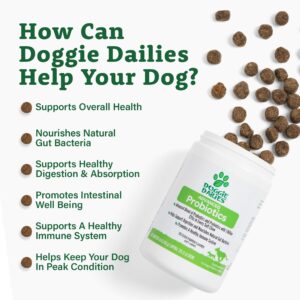 Doggie Dailies Glucosamine for Dogs & Probiotics for Dogs Bundle