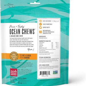 The Honest Kitchen 3 Pack of Crispy Cod Fish Skins Small Chews for Dogs, 2.75 Ounces Each, Single Ingredient