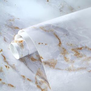 nukofal marble wallpaper peel and stick marble contact paper for countertops 11.8’’x78.7’’white marble peel and stick backsplash wallpaper granite self adhesive contact paper for cabinets removable