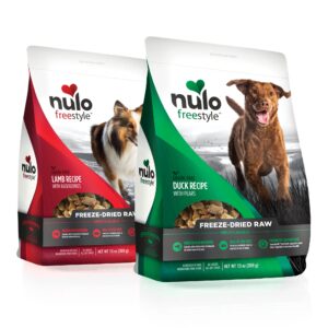 nulo freestyle freeze-dried raw, ultra-rich grain-free dry dog food for all breeds and life stages with bc30 probiotic for digestive and immune health