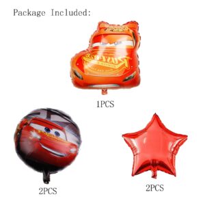 Cars Party Supplier 5PCS Cars Foil Balloons for Kids Birthday Baby Shower Cars Theme Party Decorations