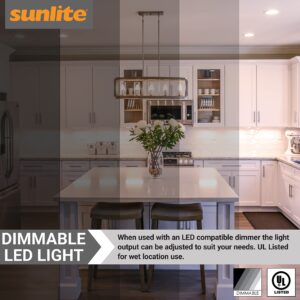 Sunlite 40271 LED Edison B11 Torpedo Tip Chandelier Light Bulb, 8.8 Watts (75 W Equivalent), 800 Lumens, Candelabra E12 Base, Dimmable, UL Listed, Title 20 Compliant, 90 CRI, 3000K Warm White, 6 Pack