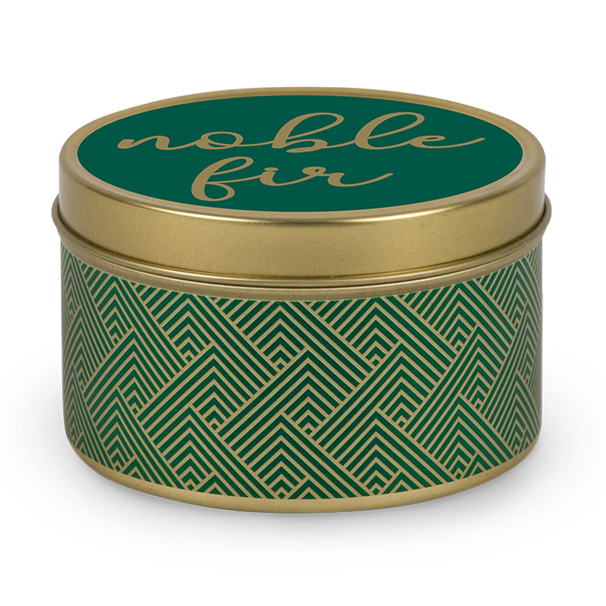 Paraffin-Free Scented Candle in Gold Tin, Vegan Palm Wax Candles, Spicy & Christmassy Scented Candles, Holiday or Birthday Gifts for Women & Men, 30-Hour Burn Time, 6 oz - GoodLight (Noble Fir)