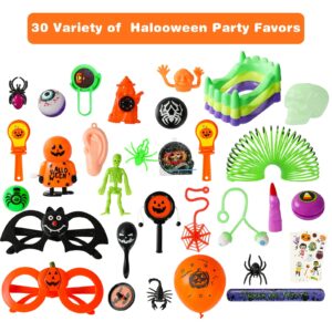 Max Fun 168pcs Halloween Party Toys Assortment for Kids Halloween Party Favors Prizes Box Toy Assortment Classroom (Large 168pcs party favors)