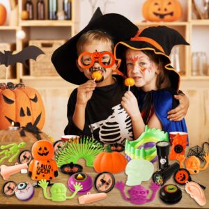 Max Fun 168pcs Halloween Party Toys Assortment for Kids Halloween Party Favors Prizes Box Toy Assortment Classroom (Large 168pcs party favors)