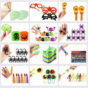 Max Fun 168pcs Halloween Party Toys Assortment for Kids Halloween Party Favors Prizes Box Toy Assortment Classroom (Large 168pcs party favors)