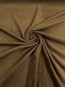 new creations fabric & foam inc, 58/60" wide solid polar fleece anti-pill fabric (1 yard, camel)