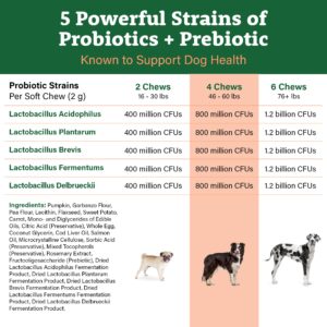 Doggie Dailies Glucosamine for Dogs & Probiotics for Dogs Bundle