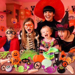 Max Fun 168pcs Halloween Party Toys Assortment for Kids Halloween Party Favors Prizes Box Toy Assortment Classroom (Large 168pcs party favors)