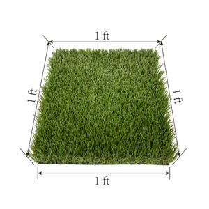 KuGuo Artificial Grass mat 12 inches Indoor Outdoor DenseTurf Green Grass Mini Pet Home Decor Mat