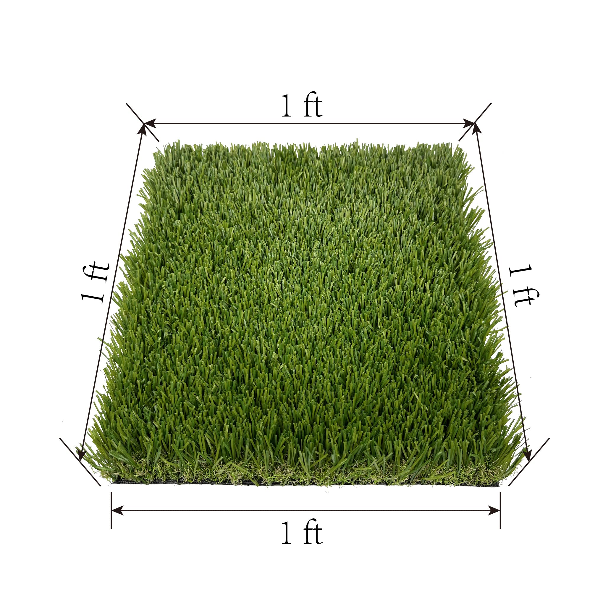 KuGuo Artificial Grass mat 12 inches Indoor Outdoor DenseTurf Green Grass Mini Pet Home Decor Mat