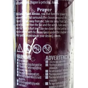 Staci19 Saint Alex (San Alejo) Purple Devotional Candle