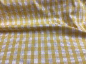 yellow palaka hawaiian print fabric by the yard