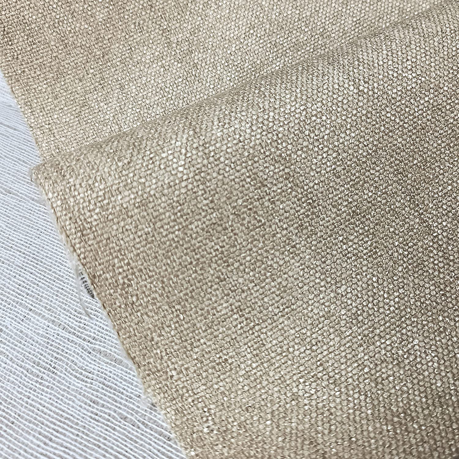 11OZ Polyester Blend Upholstery Sewing Fabric by The Yard Width 57 Inches Khaki