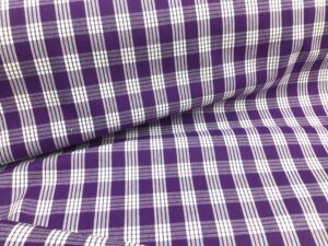 purple palaka woven cotton hawaiian print fabric by the yard