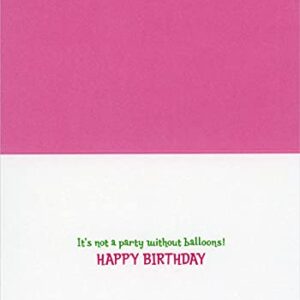 Avanti Press Three Dogs Wearing Pink Balloons Feminine Funny : Humorous Birthday Card for Woman / Her