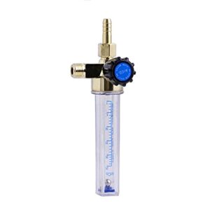 1pc 0-25 l/min oxygen flow meter with control valve for oxygen air gas