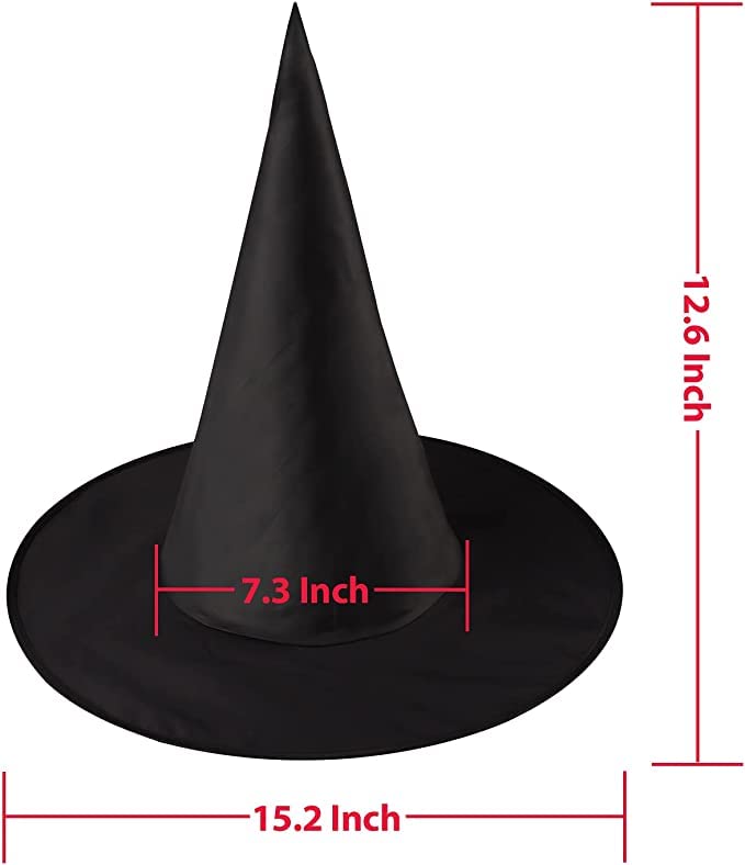 Starhig 8pcs Floating Witch Hat Decorations,Witches Hats,Hanging Witch Hats,Black Witch Hats Hanging,Witches Hats Halloween Decor For Halloween Christmas Party Decorations,Black