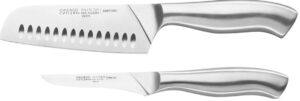 chicago cutlery insignia steel 2-piece knife set with guided grip, stainless steel blades and handles for home kitchen and professional use